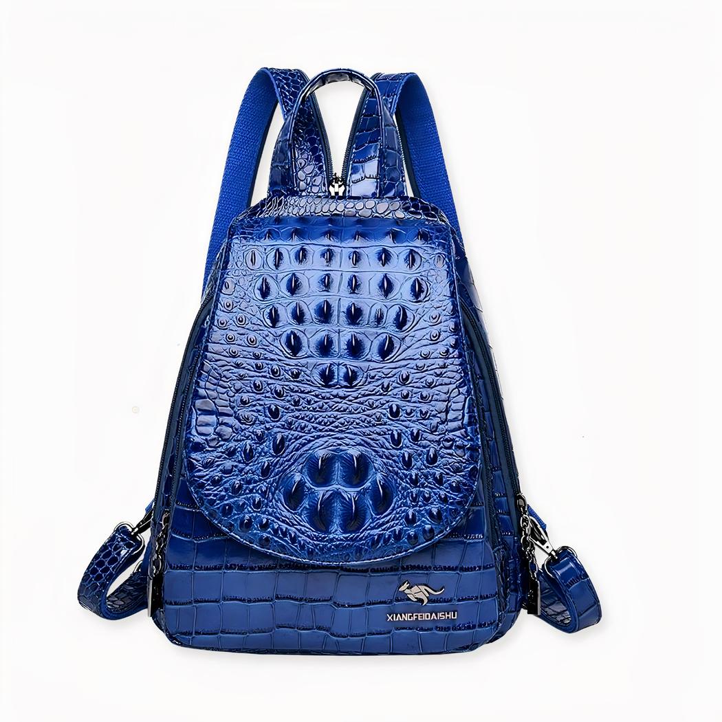 Sac à dos luxe motif croco pour femme - Mon Sac à Dos