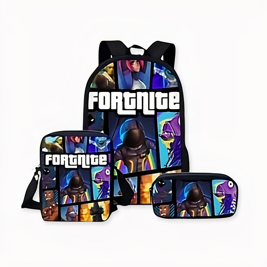 Sac à dos Fortnite 3 pièces multicolores - Mon Sac à Dos