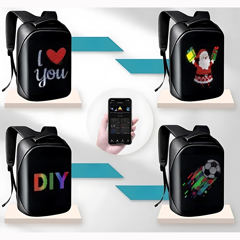 Sac à dos avec écran LED programmable - Mon Sac à Dos